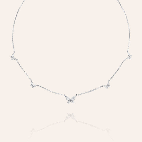 Butterfly station necklace store